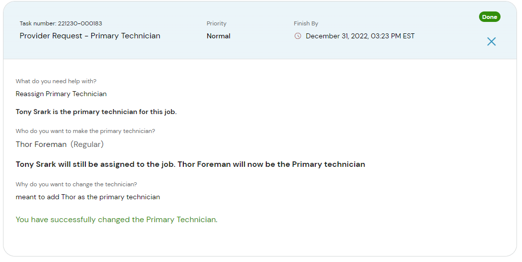 🎥 How to Change the Primary Technician of a Job – DMG External