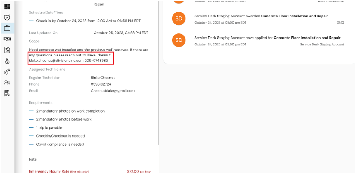 Finding Assignee Information – DMG External