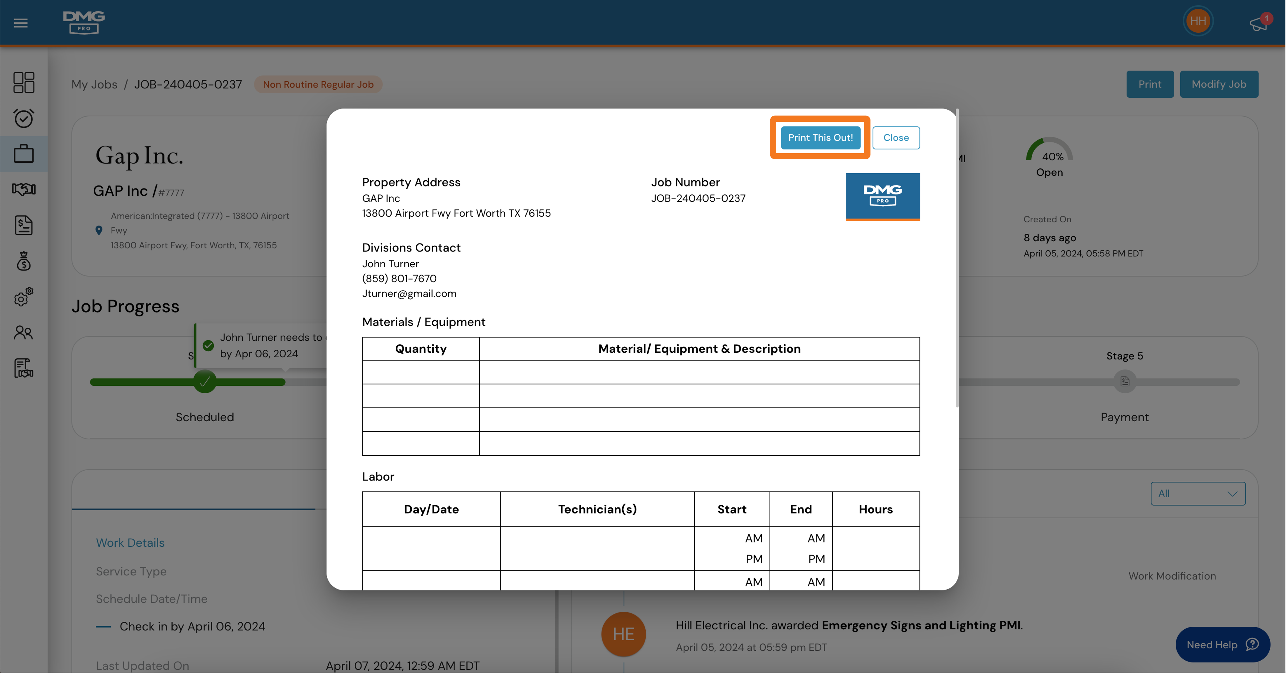 How to Print Sign-Off Sheets – DMG External