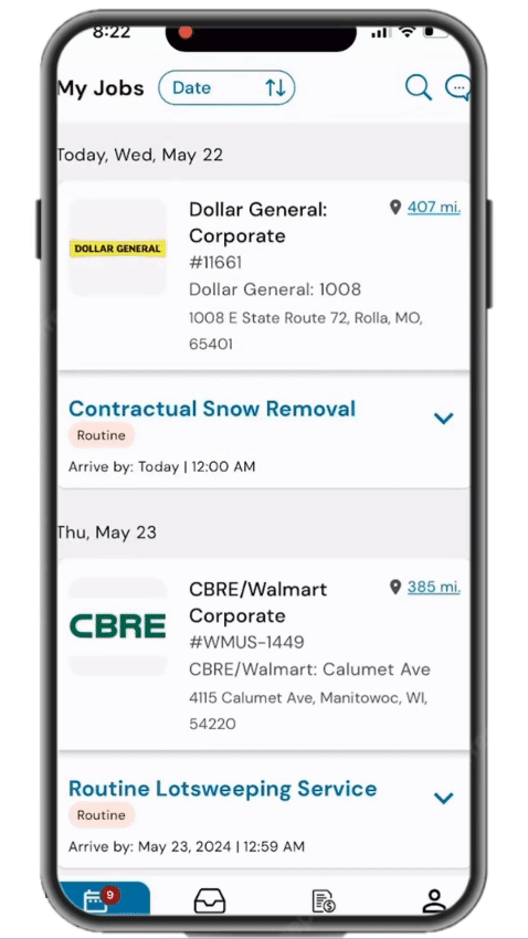 How to Sort Your Jobs by Date/Distance – DMG External
