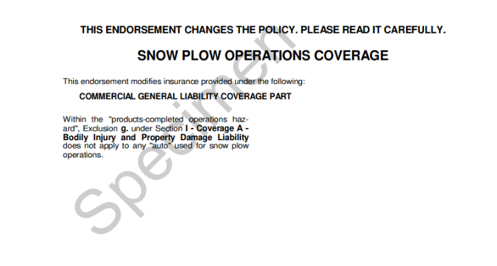 Snow Removal Insurance Requirement – DMG External