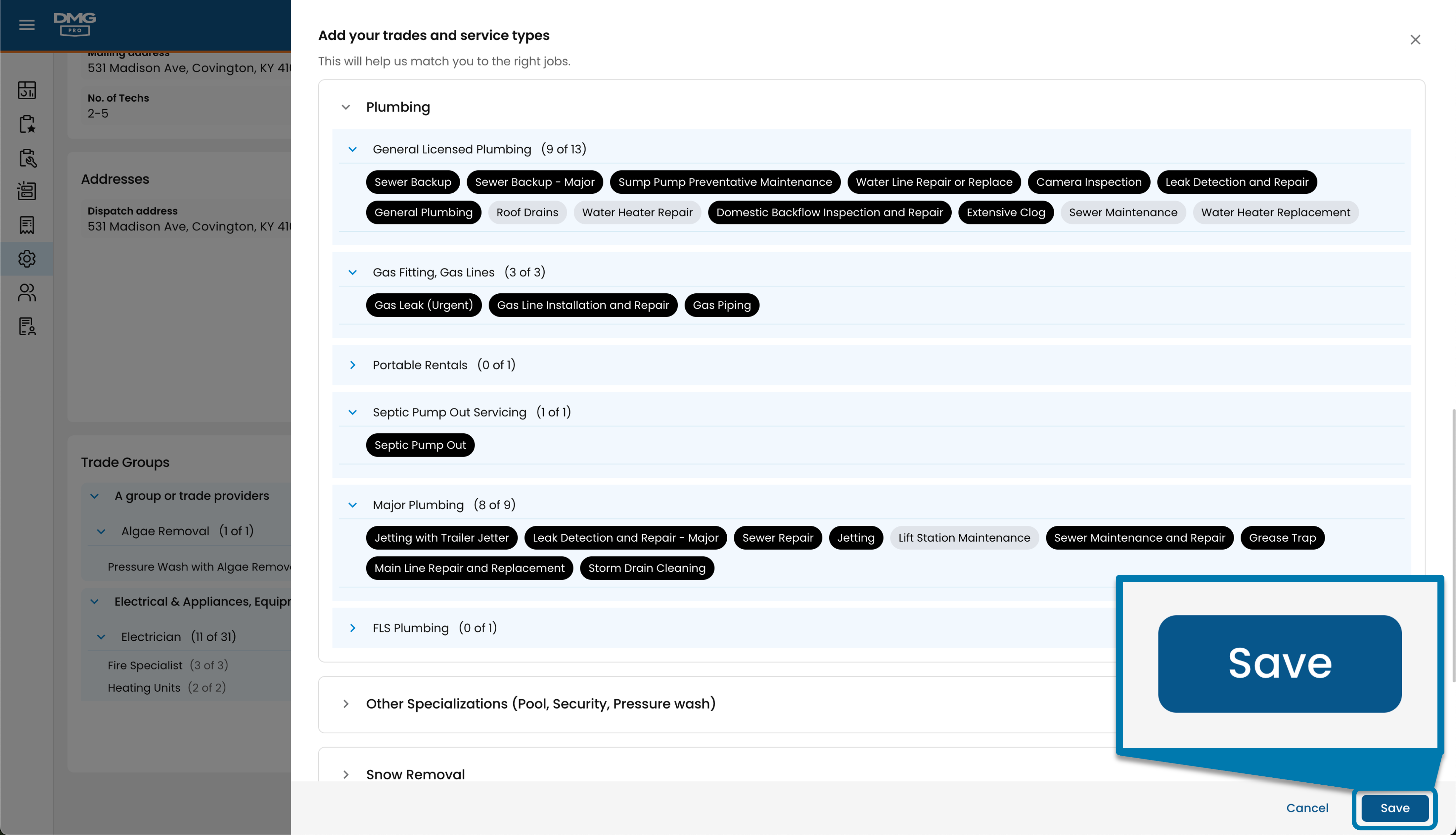 How to Add Your Company’s Trades and Services to Your Profile – DMG ...